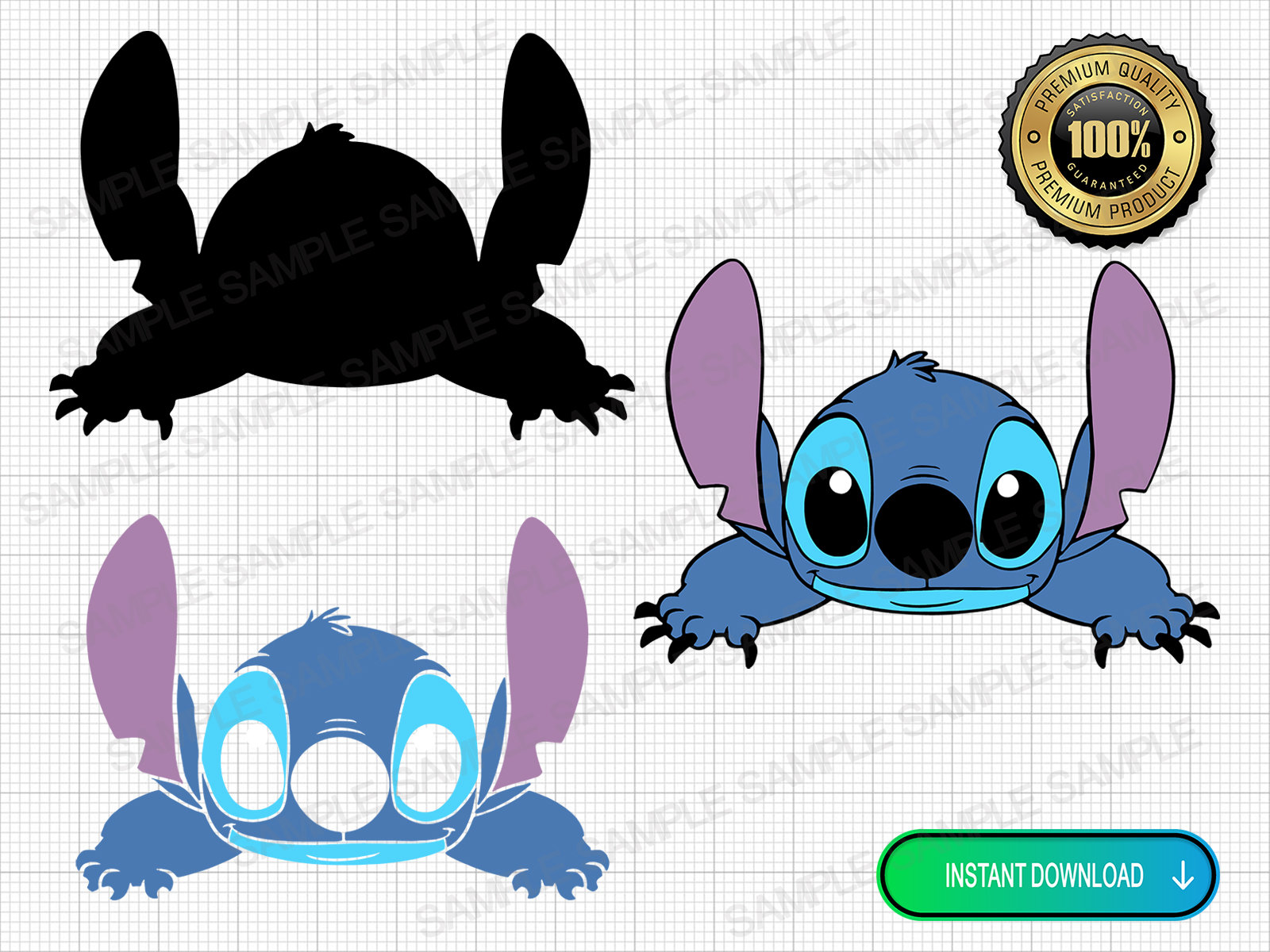 Lilo y Stitch SVG Lilo SVG Stitch Silhouette Lilo Silhouette - Etsy México