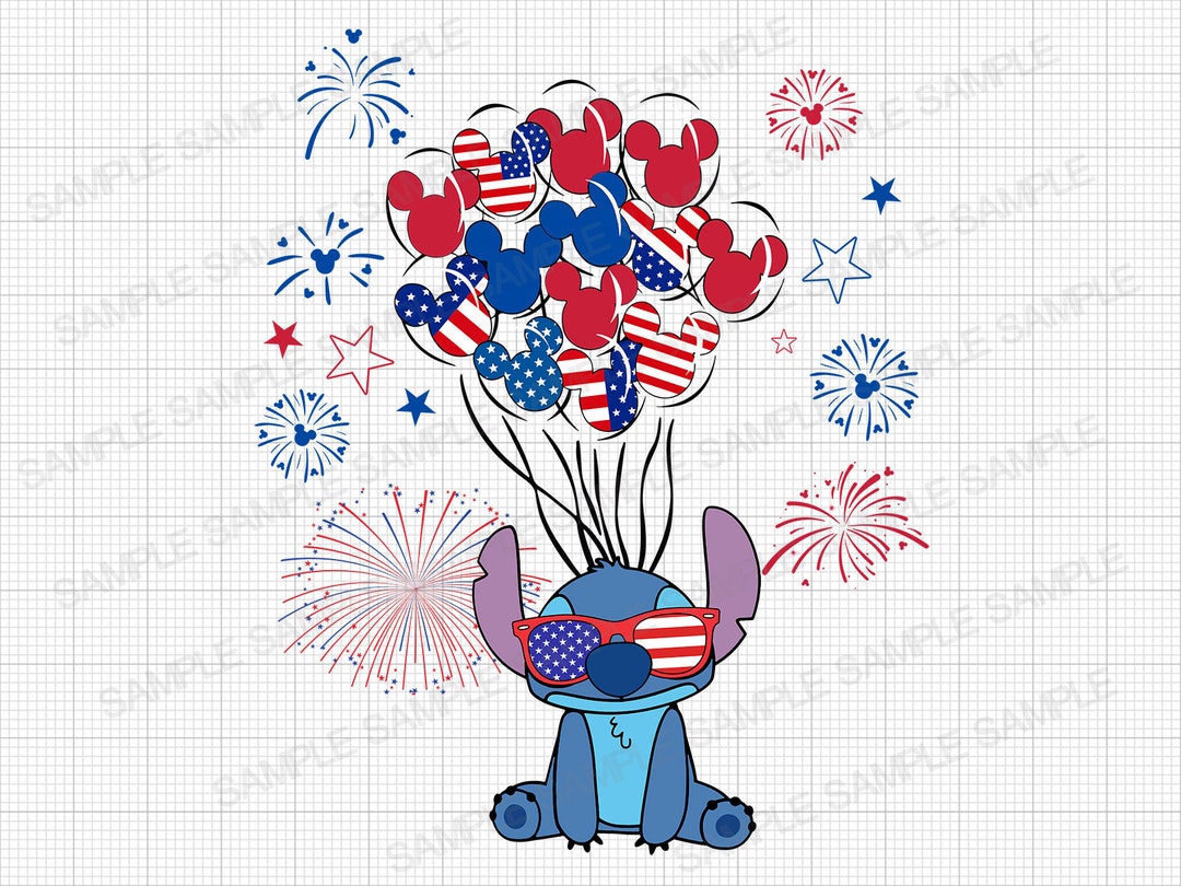 Stitch 4th of July PNG Lilo and Stitch 4th of July PNG Stitch 4th of ...