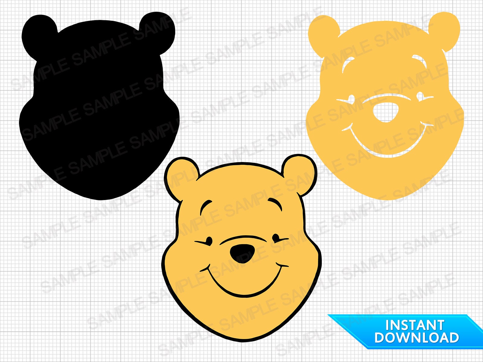 Winnie The Pooh Svg Winnie The Pooh Cut Files Winnie The Pooh Etsy Uk