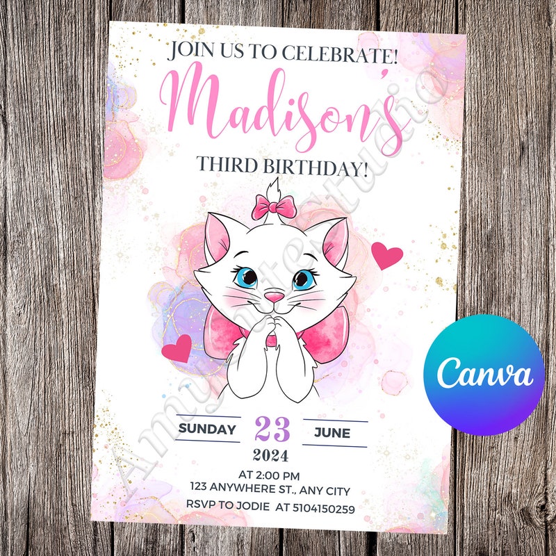 Marie Aristocats Birthday Party Decorations - Etsy