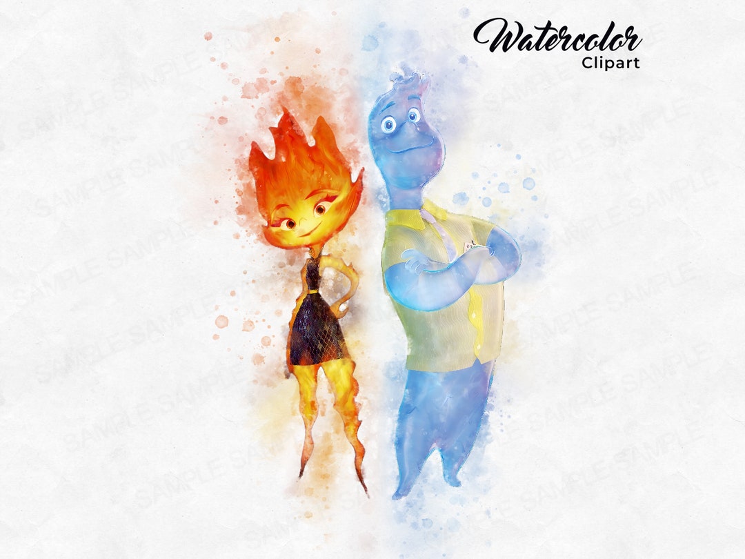 Elemental Watercolor PNG Elemental Watercolor Prints Elemental Clipart ...