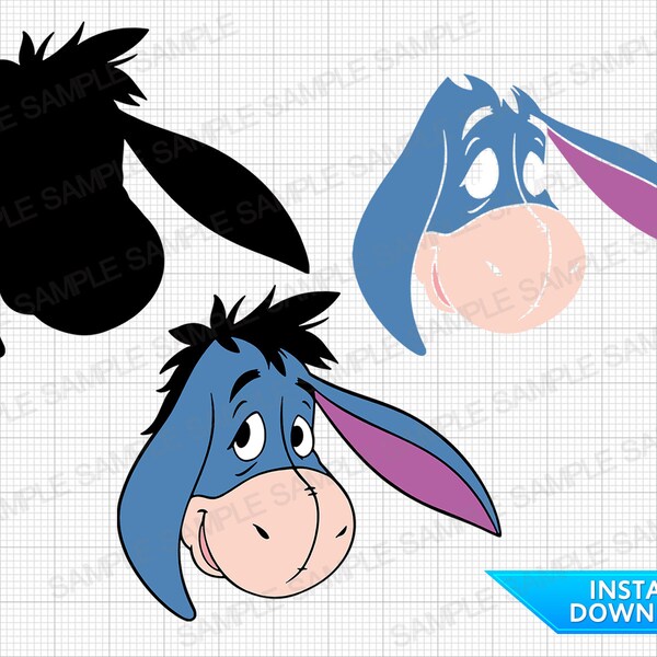 Eeyore Svg - Etsy UK