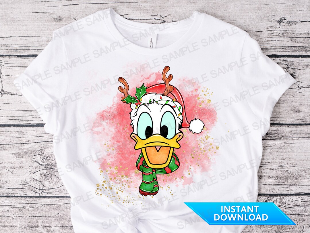 Donald Duck Watercolor Iron on Transfer Mickey Mouse Watercolor Iron on ...