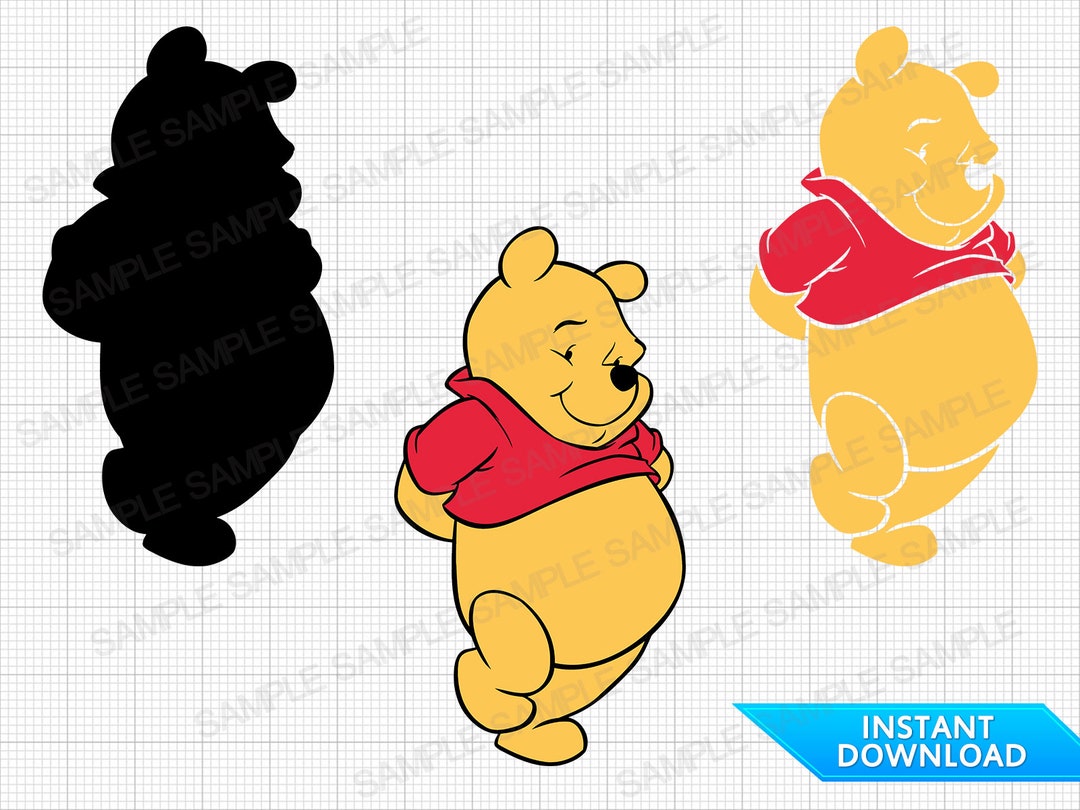 Winnie the Pooh SVG Winnie the Pooh Cut Files Winnie the Pooh - Etsy