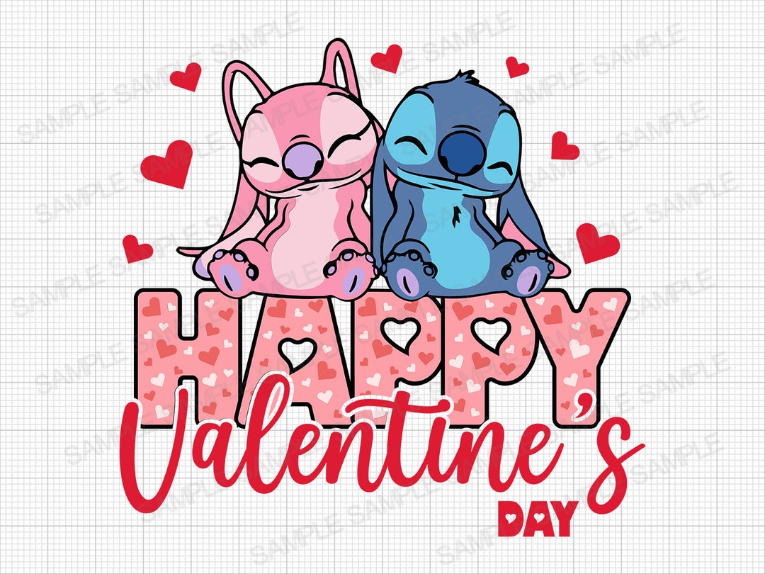 Stitch Happy Valentine SVG Stitch Happy Valentine's Day SVG Stitch ...