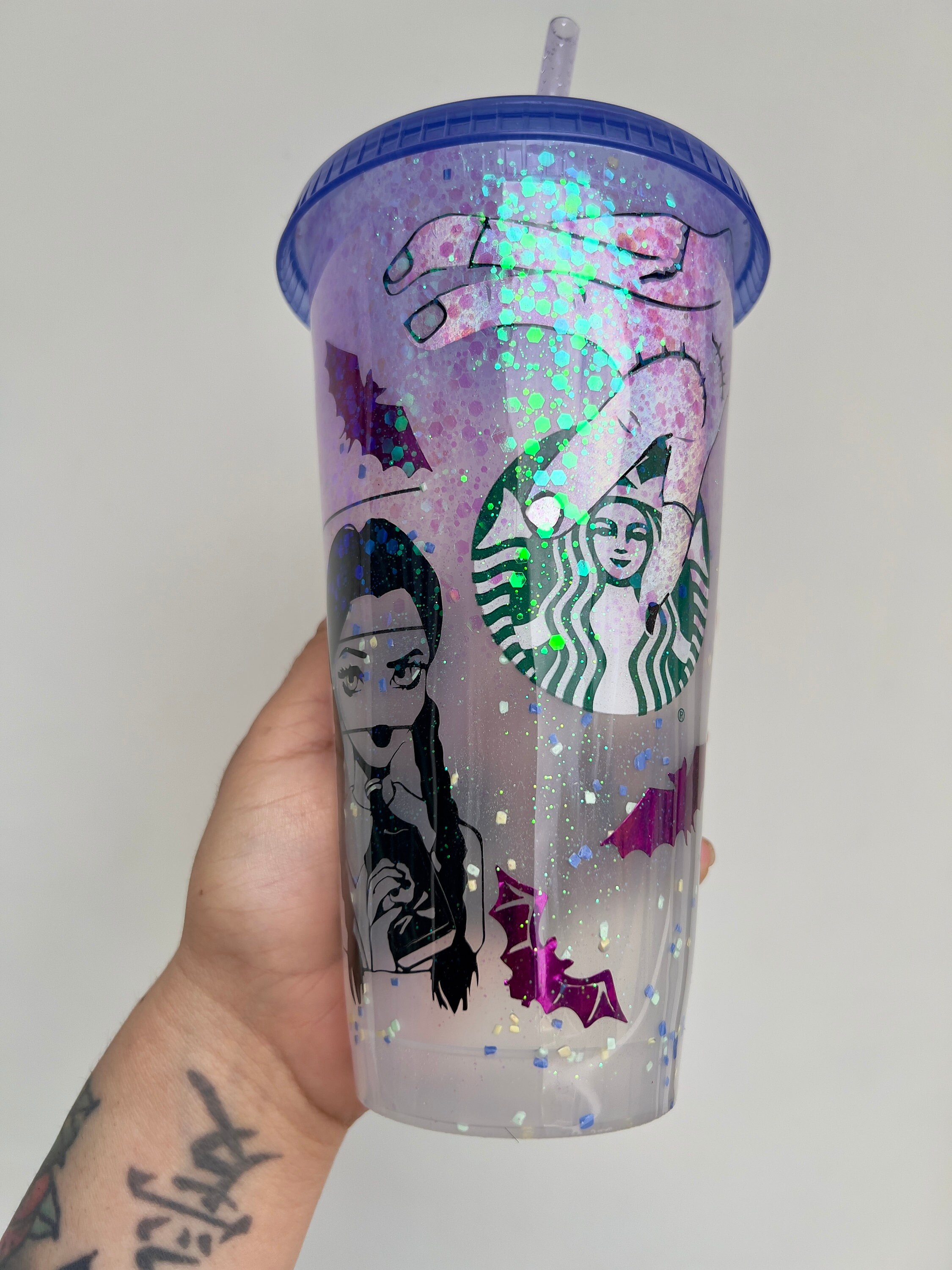Wednesday Addams, Starbucks Cold Up, Starbucks Tumbler, Starbucks Snow ...