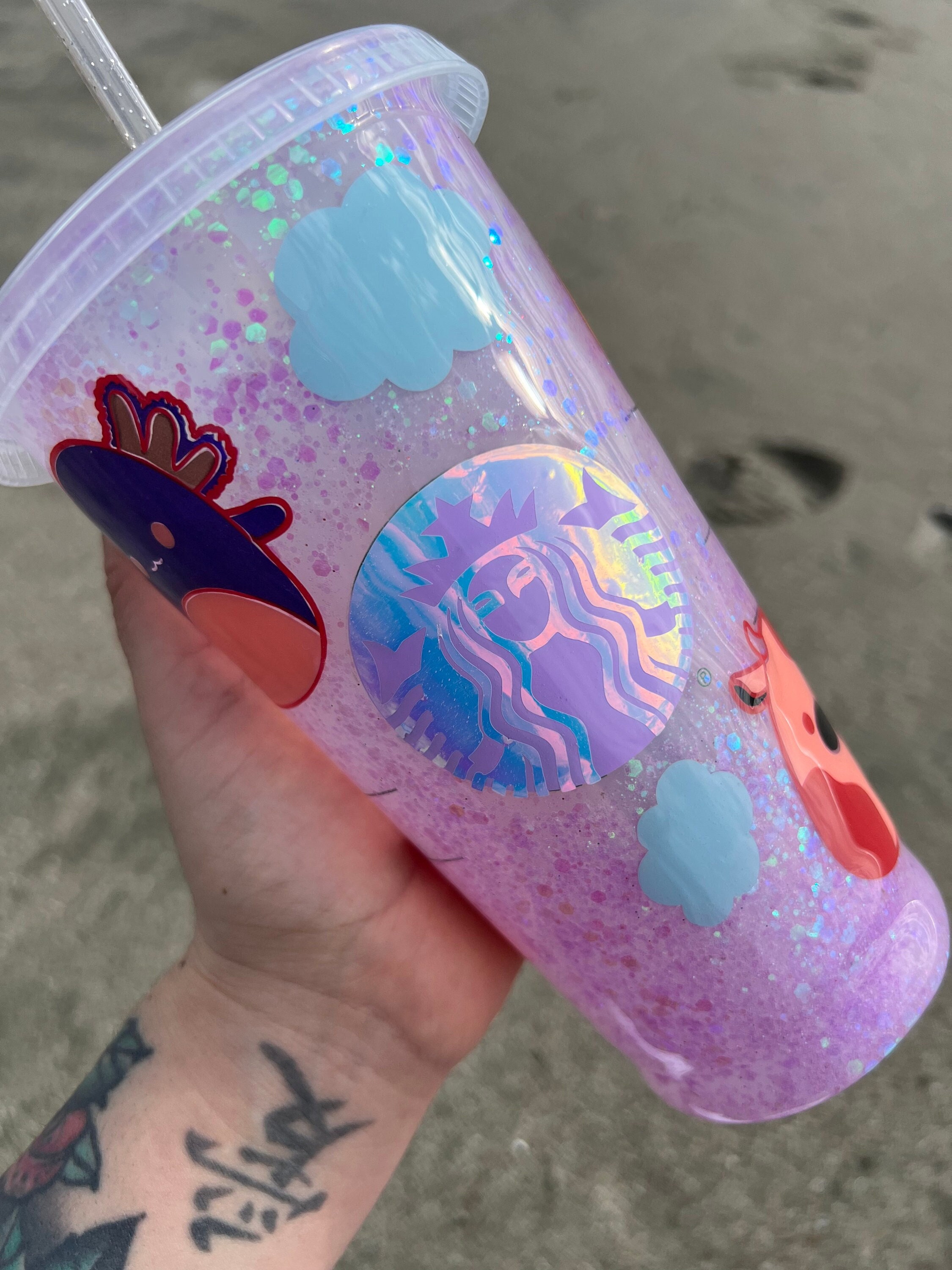 Squish Mellow Starbucks Cold Cup 24oz, Reusable Cup - Etsy