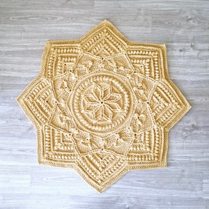 CROCHET PATTERN / Crochet Rug Pattern / Crochet Mat / Modern Rug ...