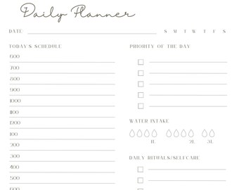 Digital Daily Planner, Goodnotes Planner, Printable Planner, Daily ...