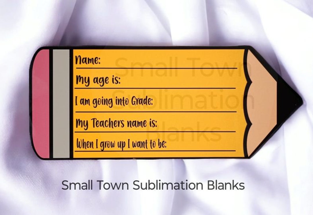 Sublimation Pencil Blank Design, Png, Digital File, Customized, for Dry ...
