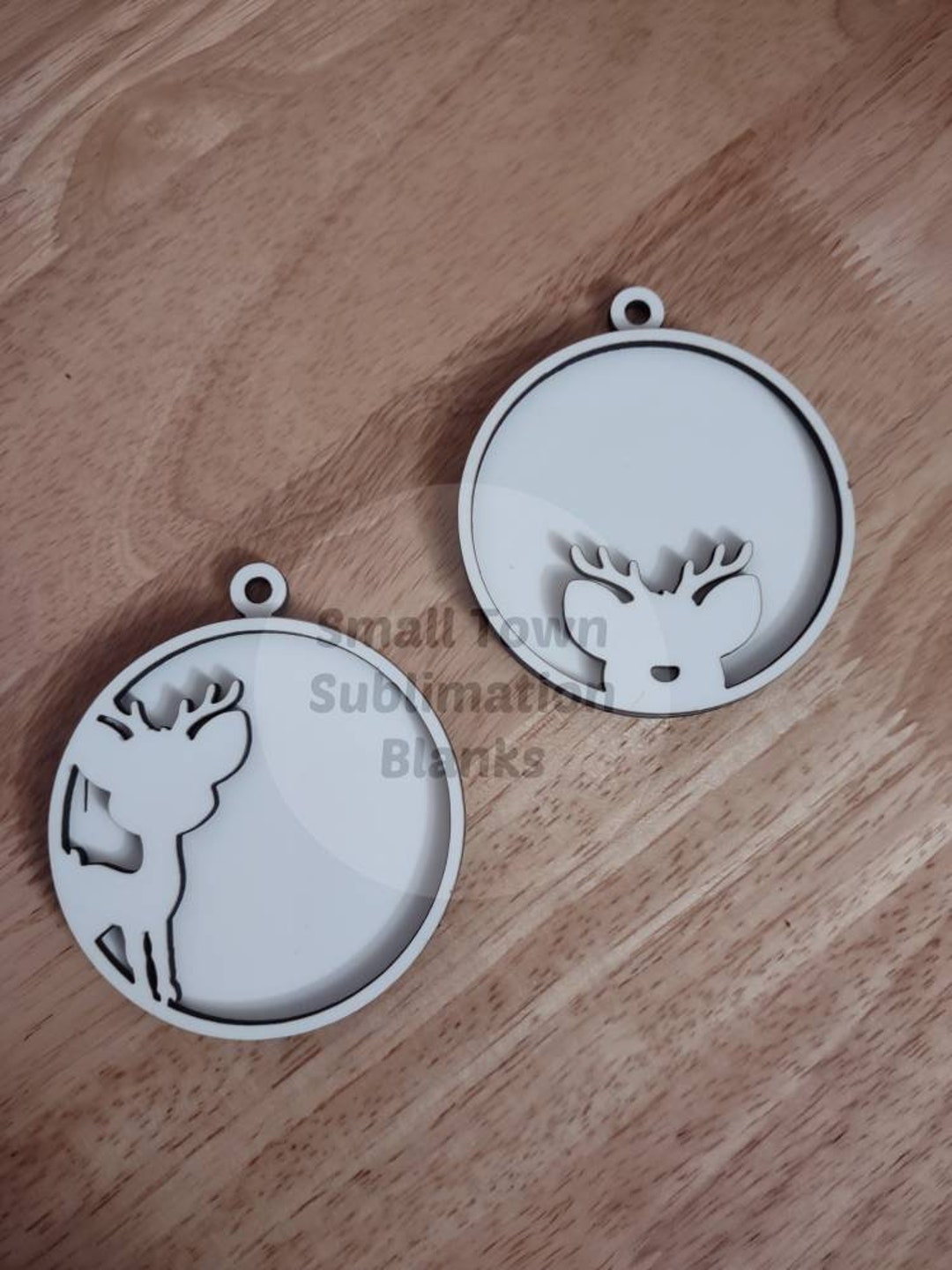 Sublimation Blank 2D Christmas Ornament. Animals, Deer, Unisub, MDF ...