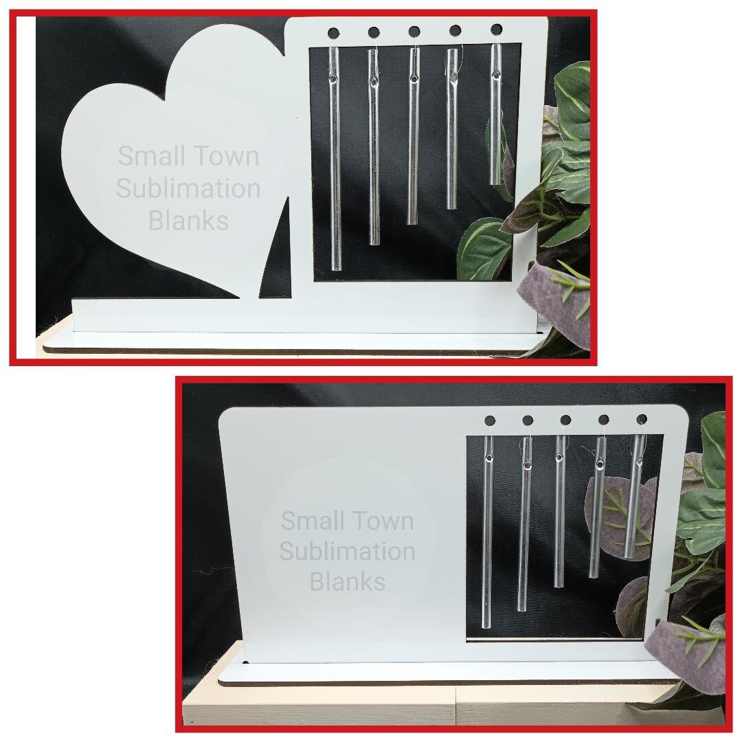 Sublimation Blank Wind Chime Shelf Sitters, Cut in House in Usa, Unisub ...