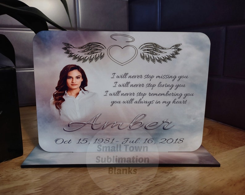Angel Wing Sublimation Blank Panel, Engraved Angel Wing, Sublimation ...