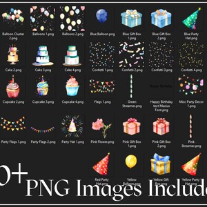 Birthday Clipart Images | for Commercial Use | Transparent Background ...