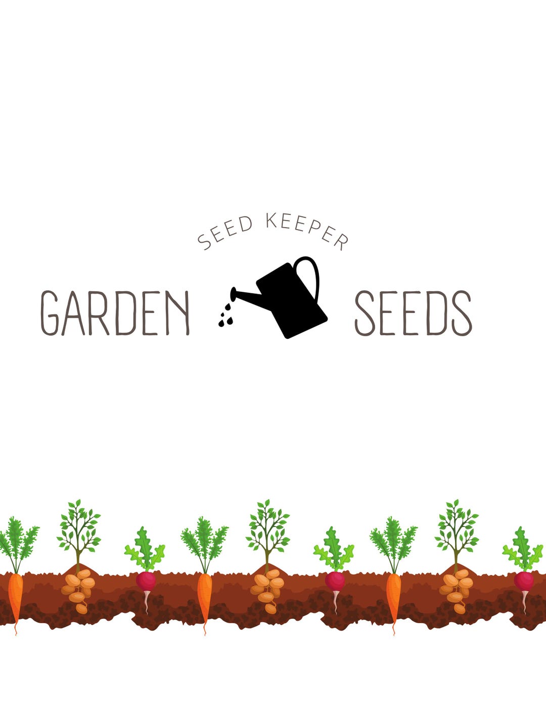 Printable Cover for Seed Storage Binder (8.5 X 11) - Etsy