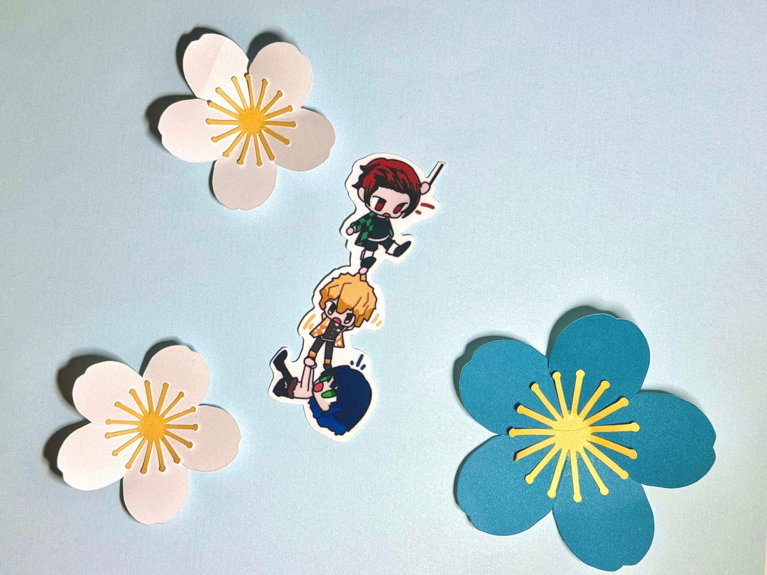 Demon Anime Chain Sticker - Etsy