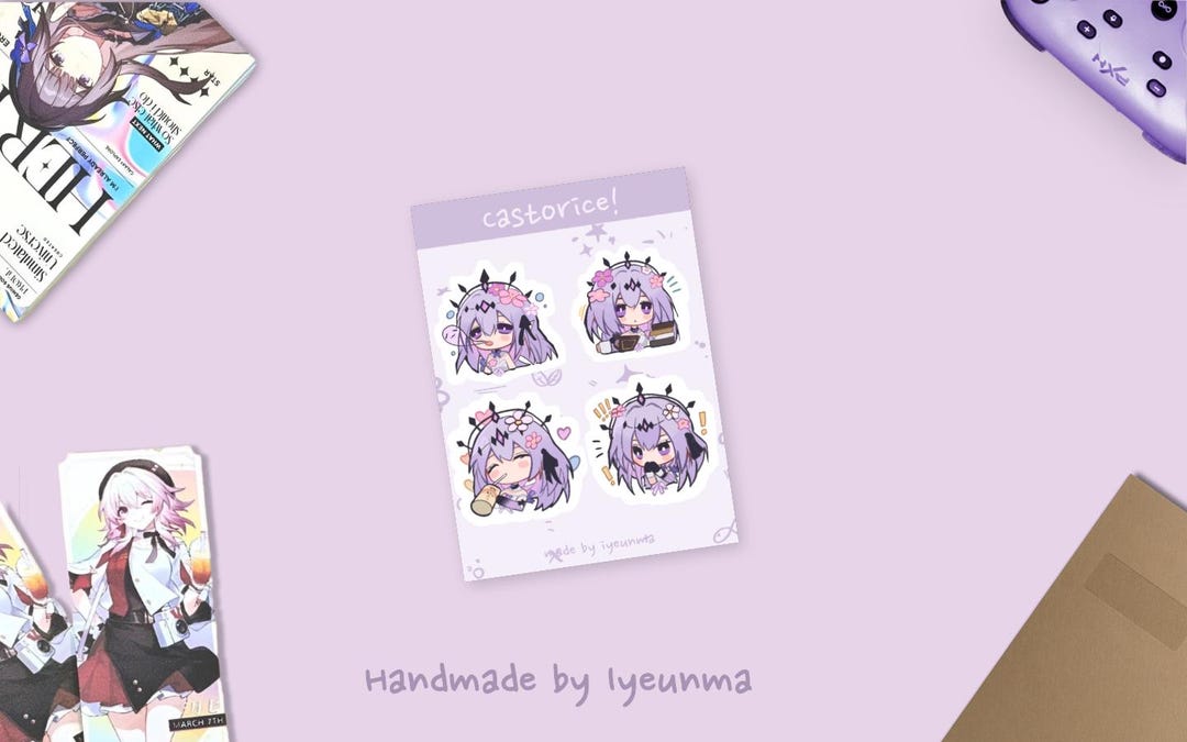 Castorice Mini Sticker Sheet! Honkai Star Rail 3.2 - Etsy