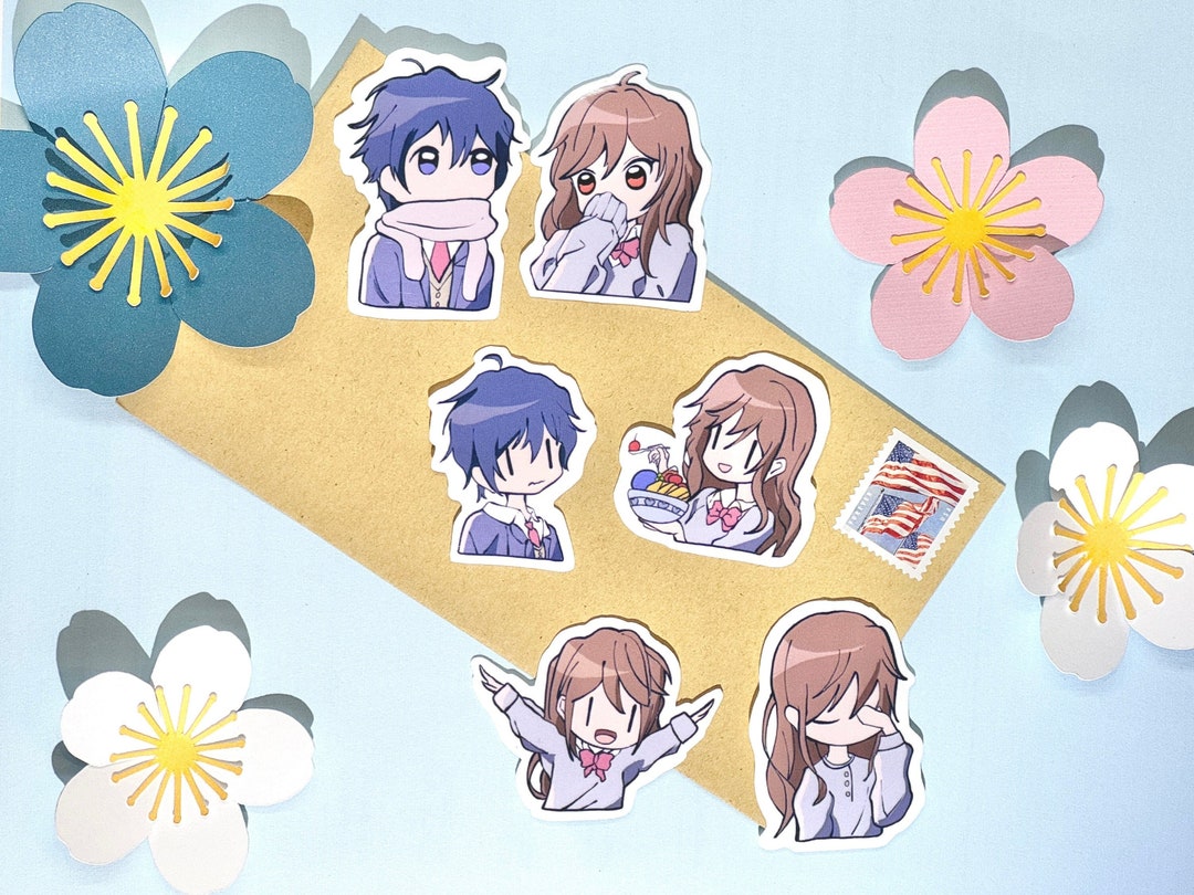 Anime Couple Chibi Stickers - Etsy
