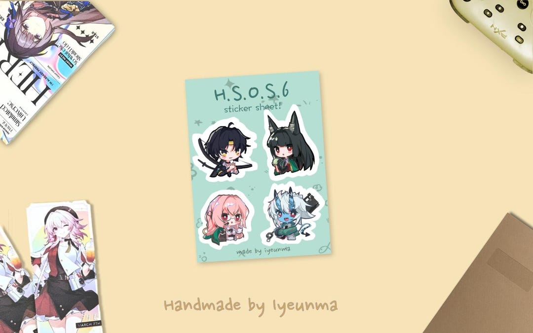 Miyabi Harumasa Yanagi Soukaku Zenless Zone Zero Sticker Sheet! Hollow ...