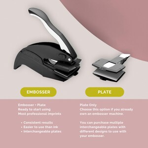 Minimal Personalized Book Embosser | Stamp | From the Library of | Ex ...