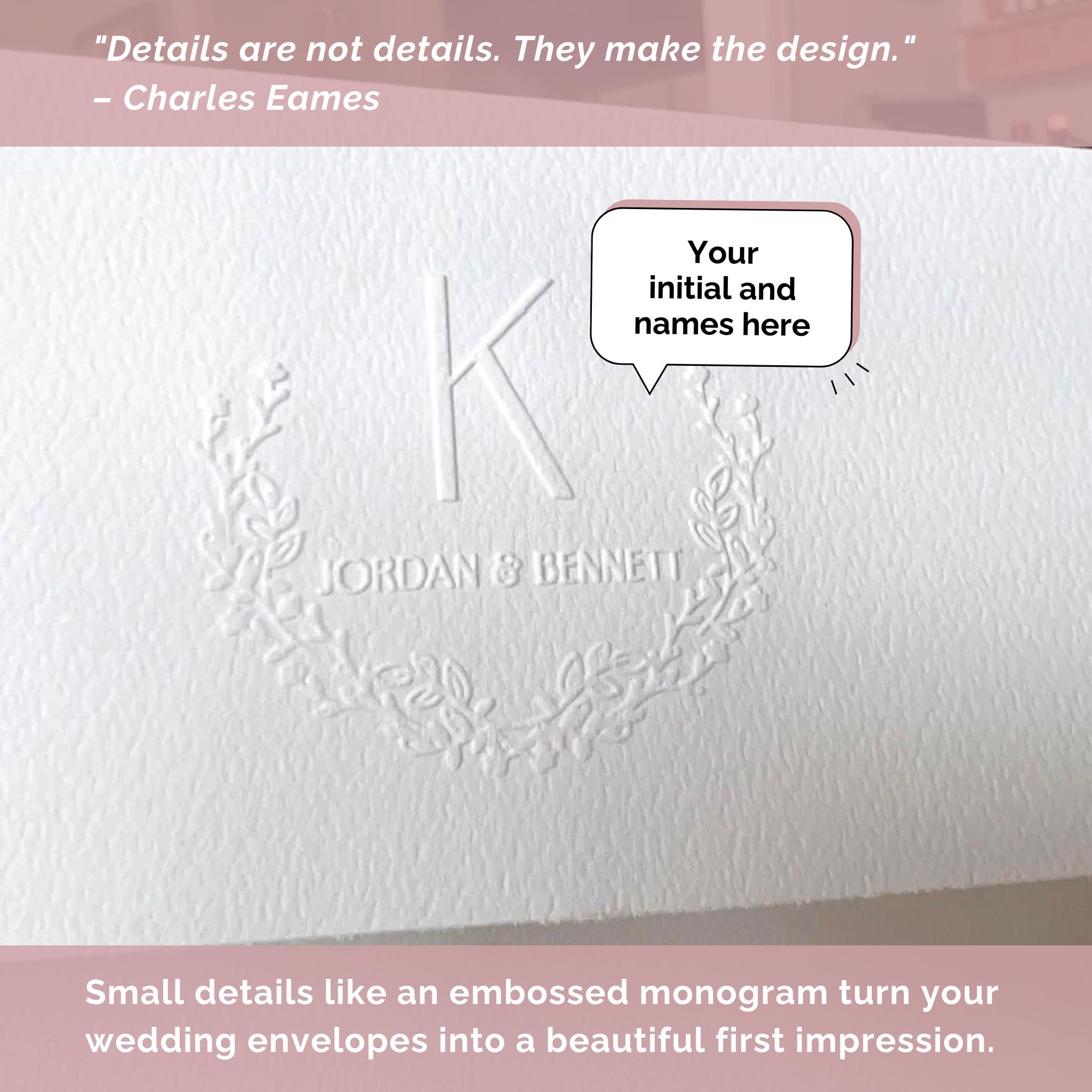 Wedding Envelope Embosser | Custom Last Name Embosser | Personalized ...