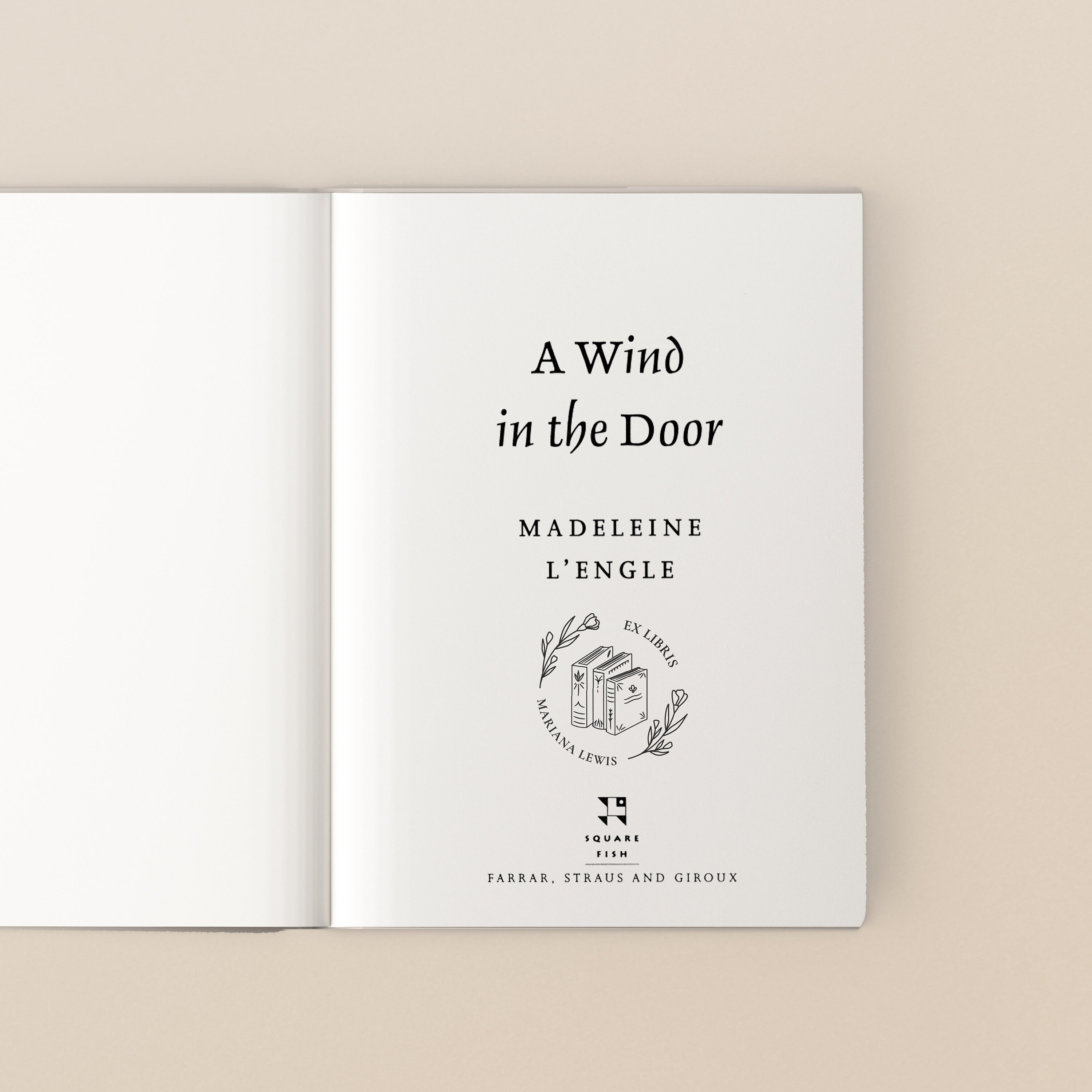 Floral Personalized Book Stamp Ex Libris From the Library - Etsy