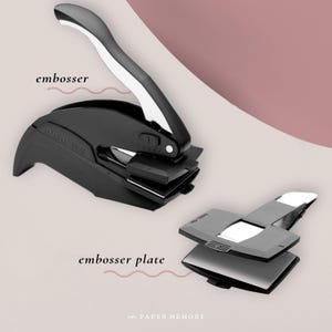 Minimal Personalized Book Embosser Stamp From the Library of Ex Libris This Book Belongs to Book ...