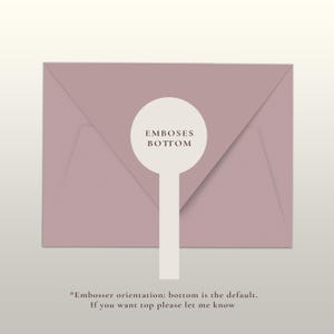 Wedding Logo Envelope Embosser for Wedding Invitations Custom Last Name ...