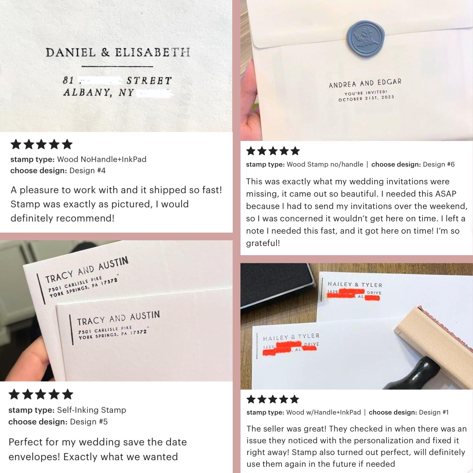 Personalized Address Stamp Return Address Stamp Self Ink Address Home ...