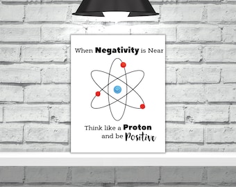 Think Like a Proton Poster - Etsy