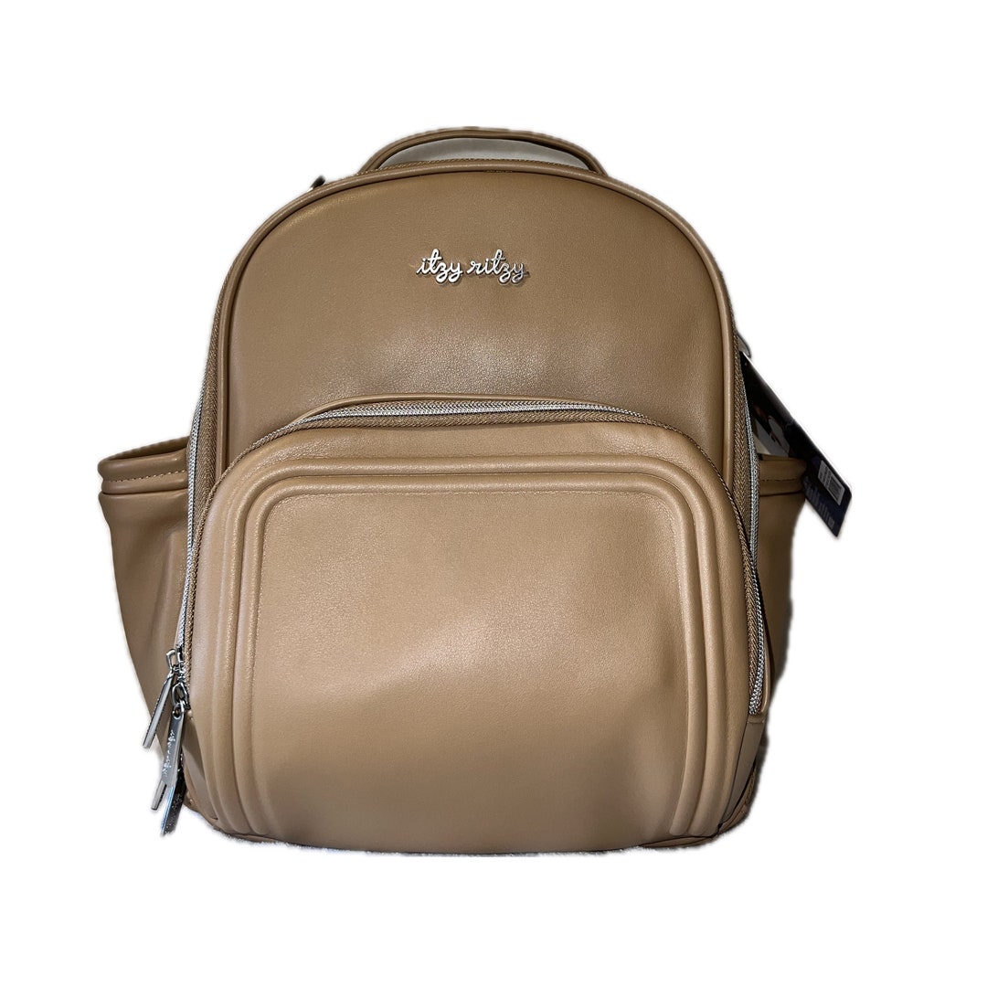 Gtube Modified Tube Feeding Backpack Chai Latte, Vegan Leather Small ...