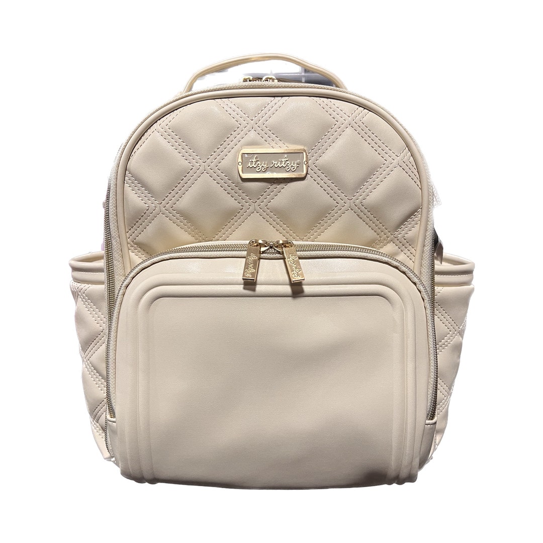 Small Tube Feeding Backpack Cream, Milk and Honey, Vegan Leather Small ...