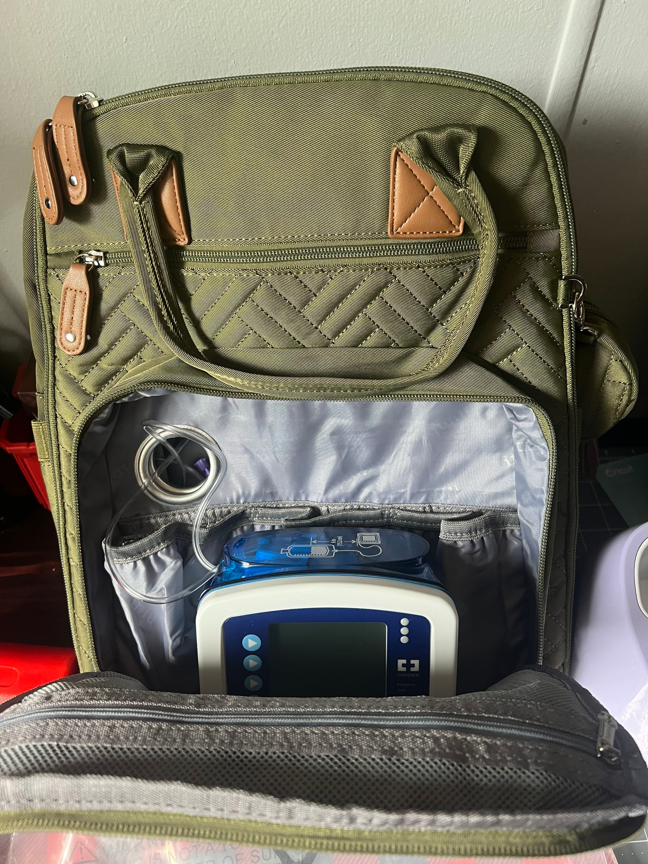 Gtube Modified Tube Feeding Backpack Rose Gold Pink Quilted - Etsy