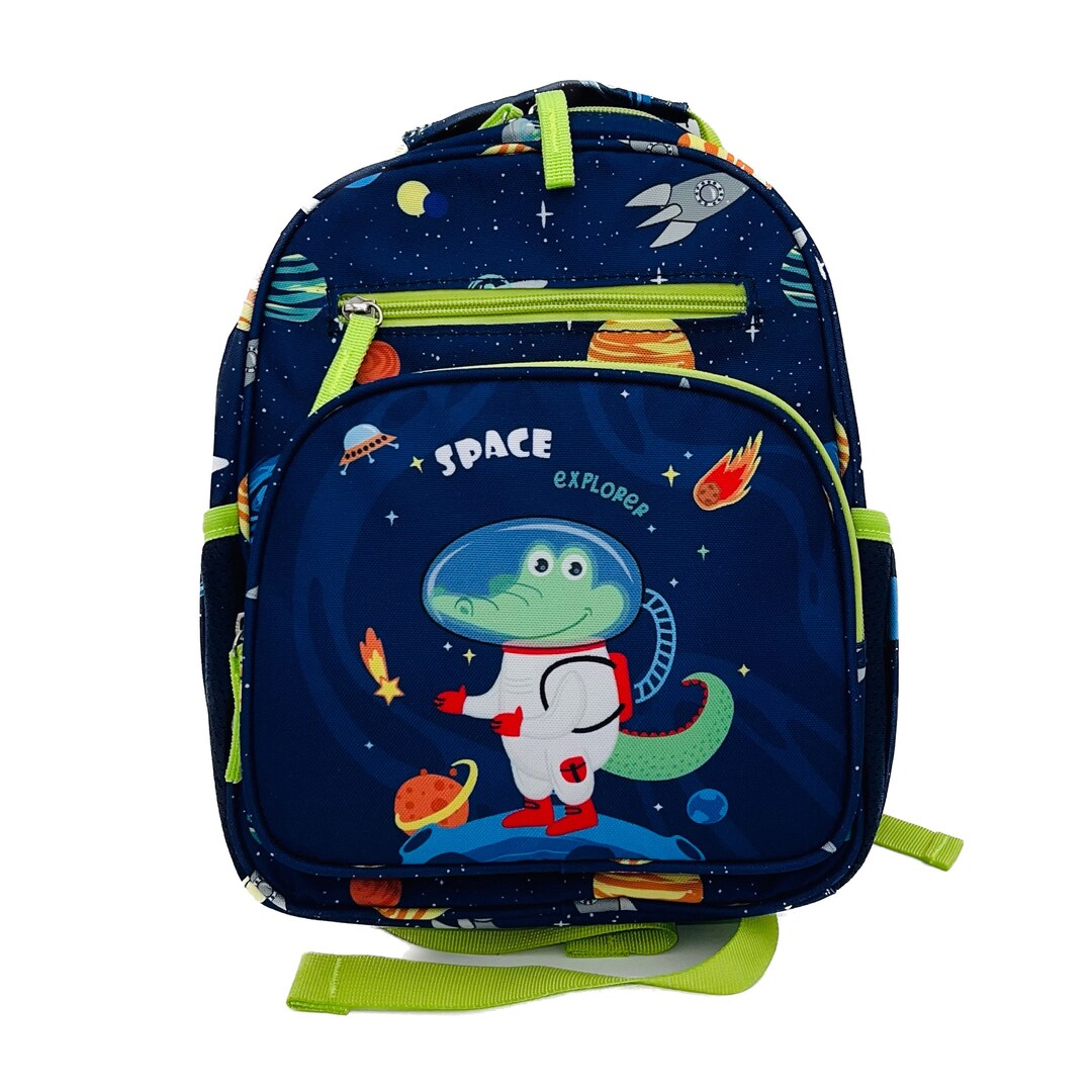 Small Feeding Tube Backpack | Blue and Green Alligator | for Enteralite ...