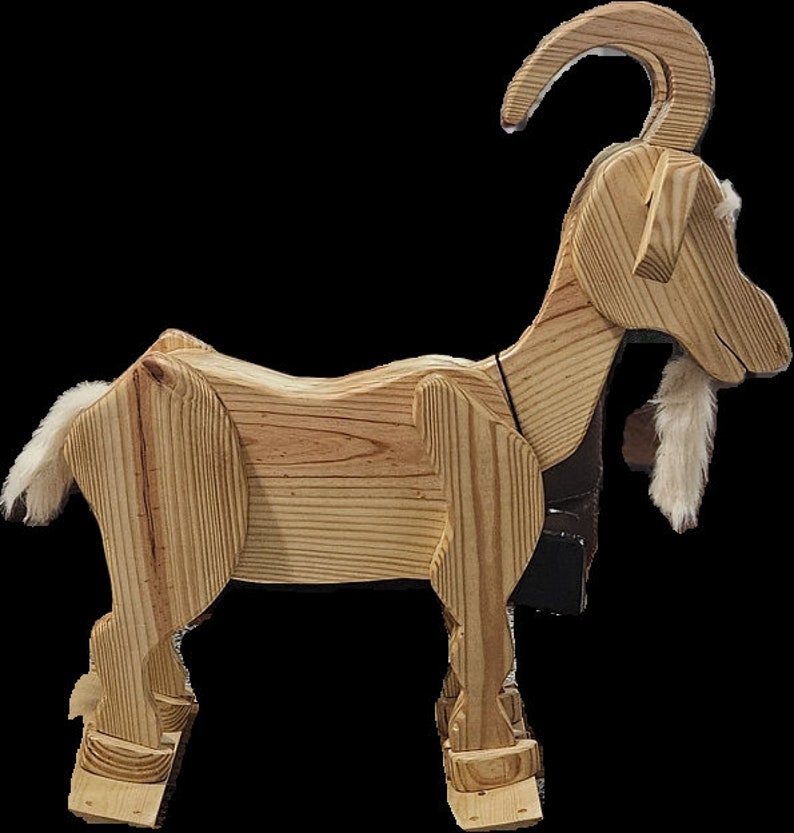 Handcrafted Wooden Rocking Goat: Kids Ride-on Toy - Etsy
