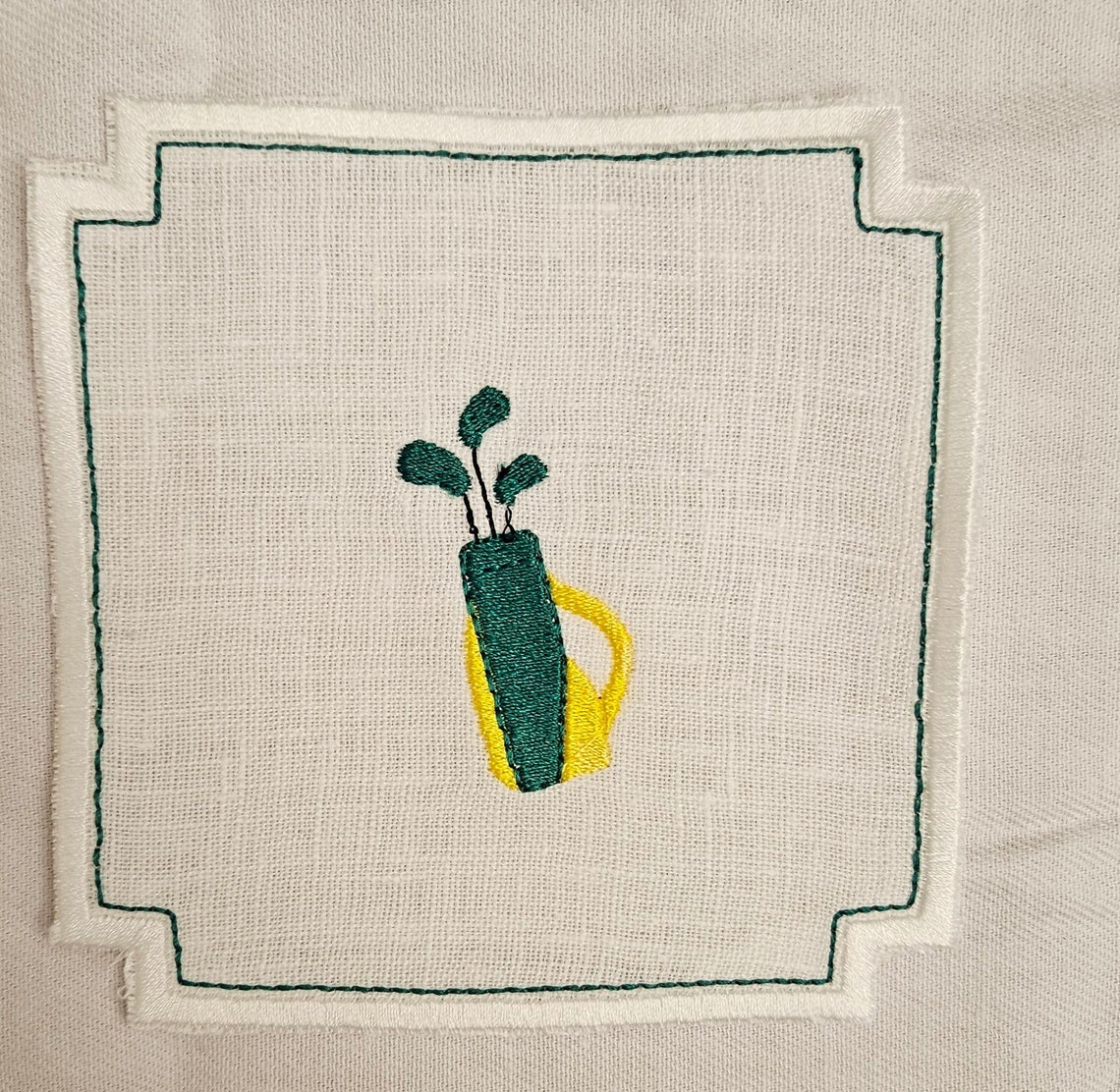 Masters Golf Tournament Linen Cocktail Napkins - Etsy