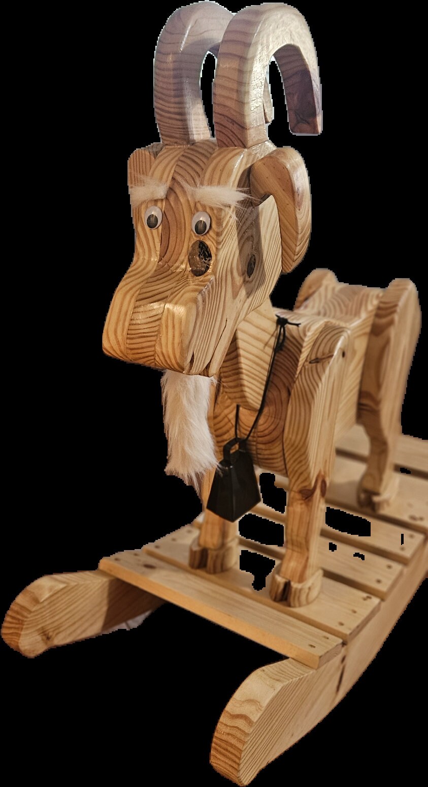Handcrafted Wooden Rocking Goat: Kids Ride-on Toy - Etsy
