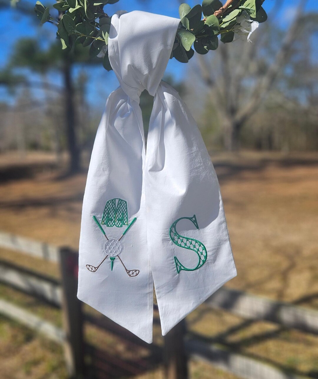 Embroidered Masters Golf Tournament Wreath Sash: Personalized ...