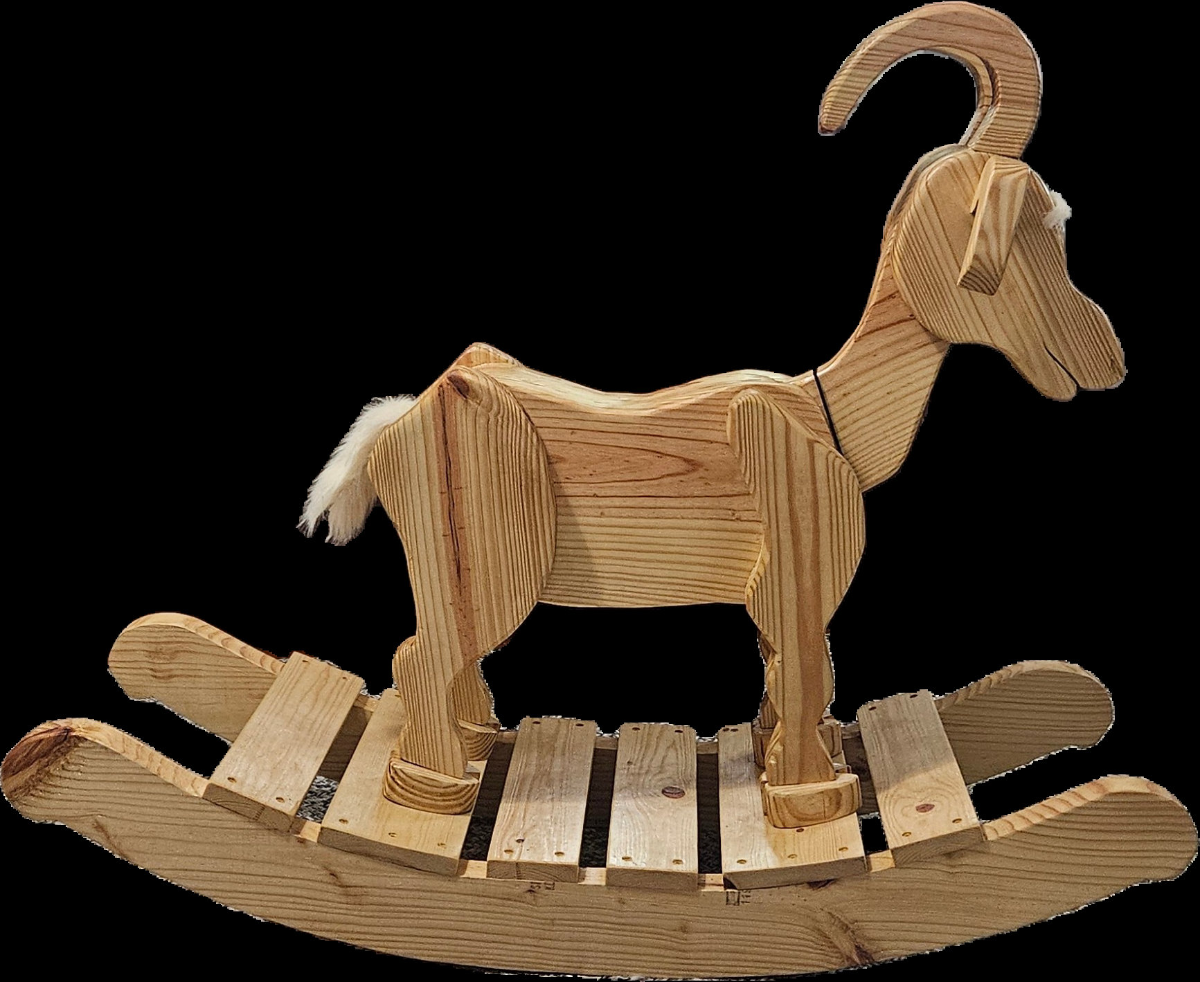 Handcrafted Wooden Rocking Goat: Kids Ride-on Toy - Etsy