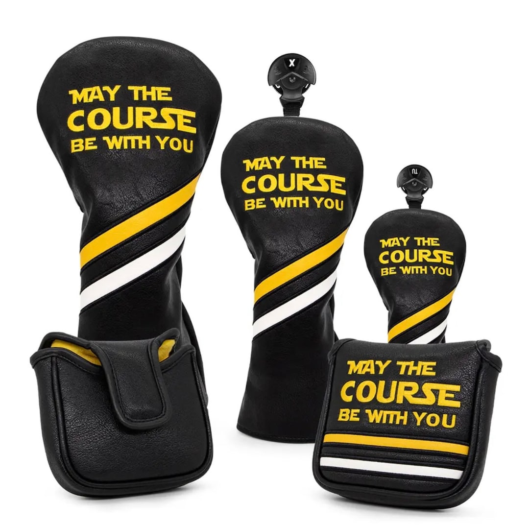 Black and Yellow May the Course Be With You Star Wars Golf Club Head ...