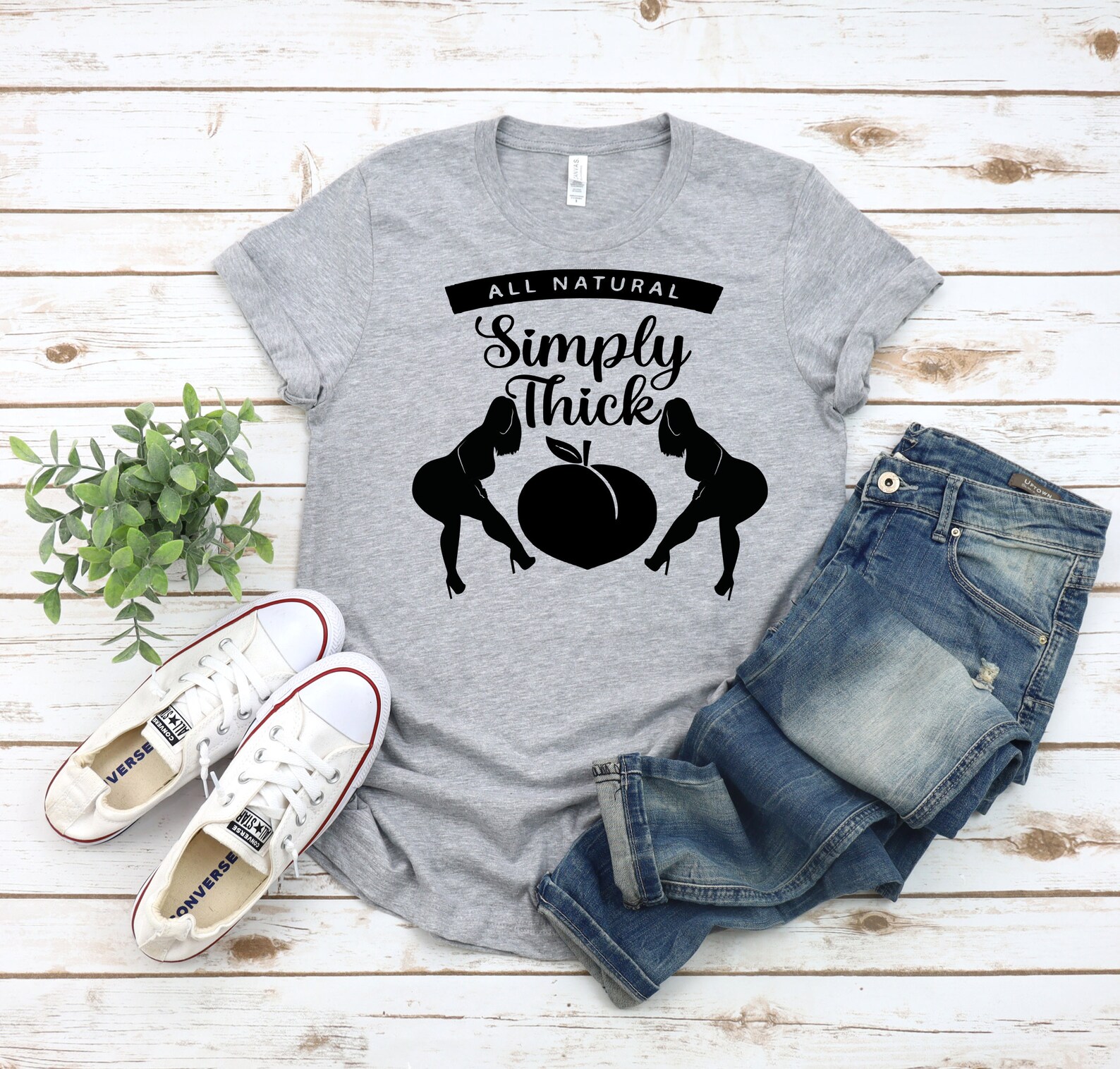 All Natural Simply Thick SVG, Thick Vibes Svg, Thick Girls Instant ...