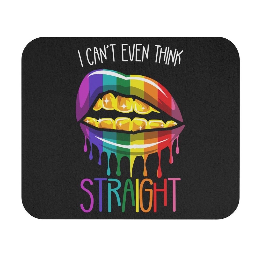 Gay Pride LGBTQ Mouse Pad, Rianbow Gift,lgbt Shirt,lick It Straight ...