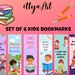 Printable Bookmarks for Kids School Bookmarks Children - Etsy