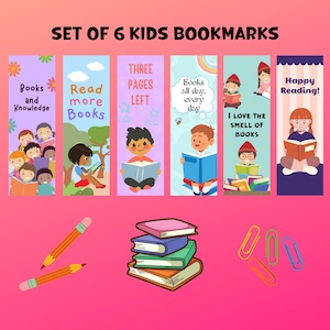 Printable Bookmarks for Kids, School Bookmarks, Children Bookmarks ...