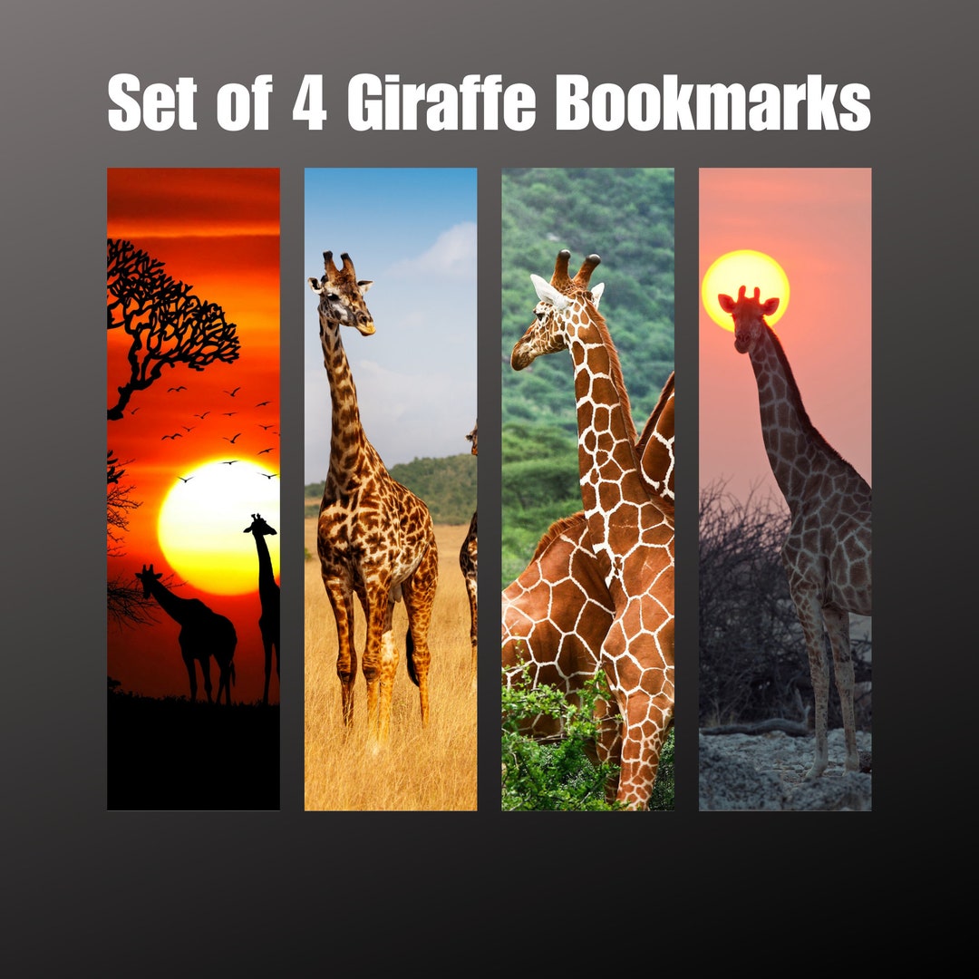 Giraffe Bookmarks, Nursery Decor, Jungle, Forest, Giraffe Toy, School ...