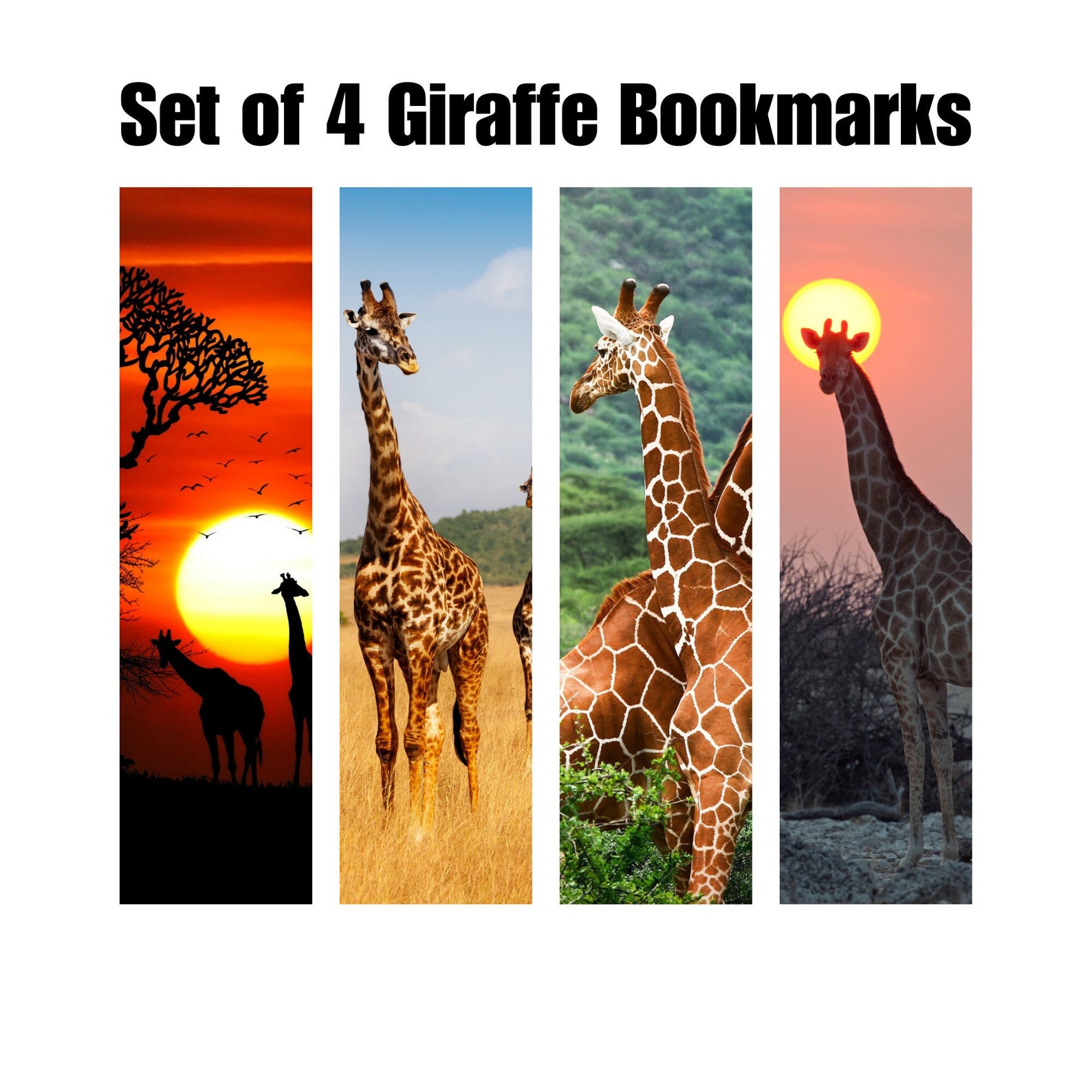Giraffe Bookmarks, Giraffe Nursery Decor, Giraffe, Jungle, Giraffe Card ...