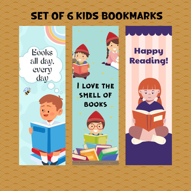 Printable Bookmarks for Kids, School Bookmarks, Children Bookmarks ...