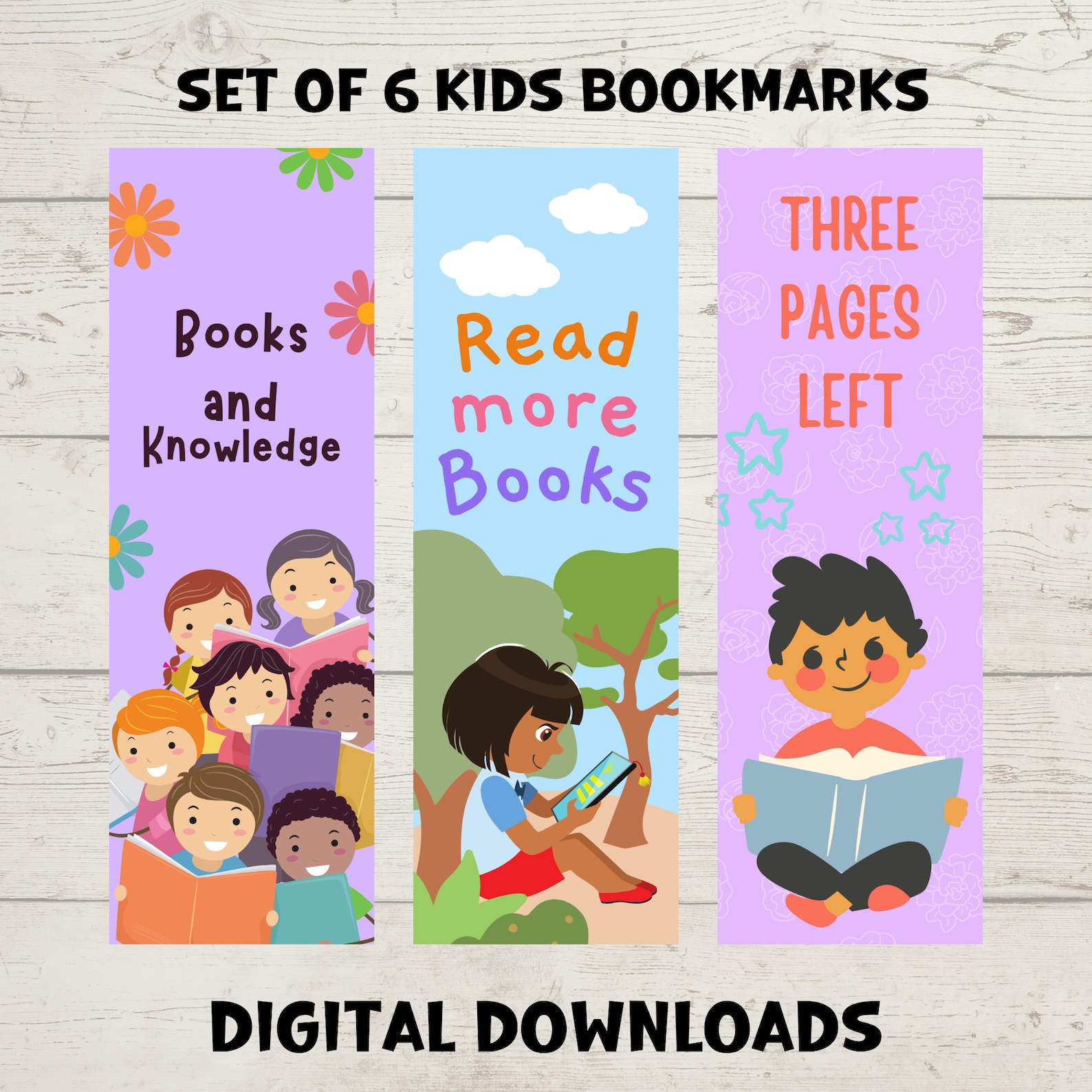 Printable Bookmarks for Kids School Bookmarks Children - Etsy