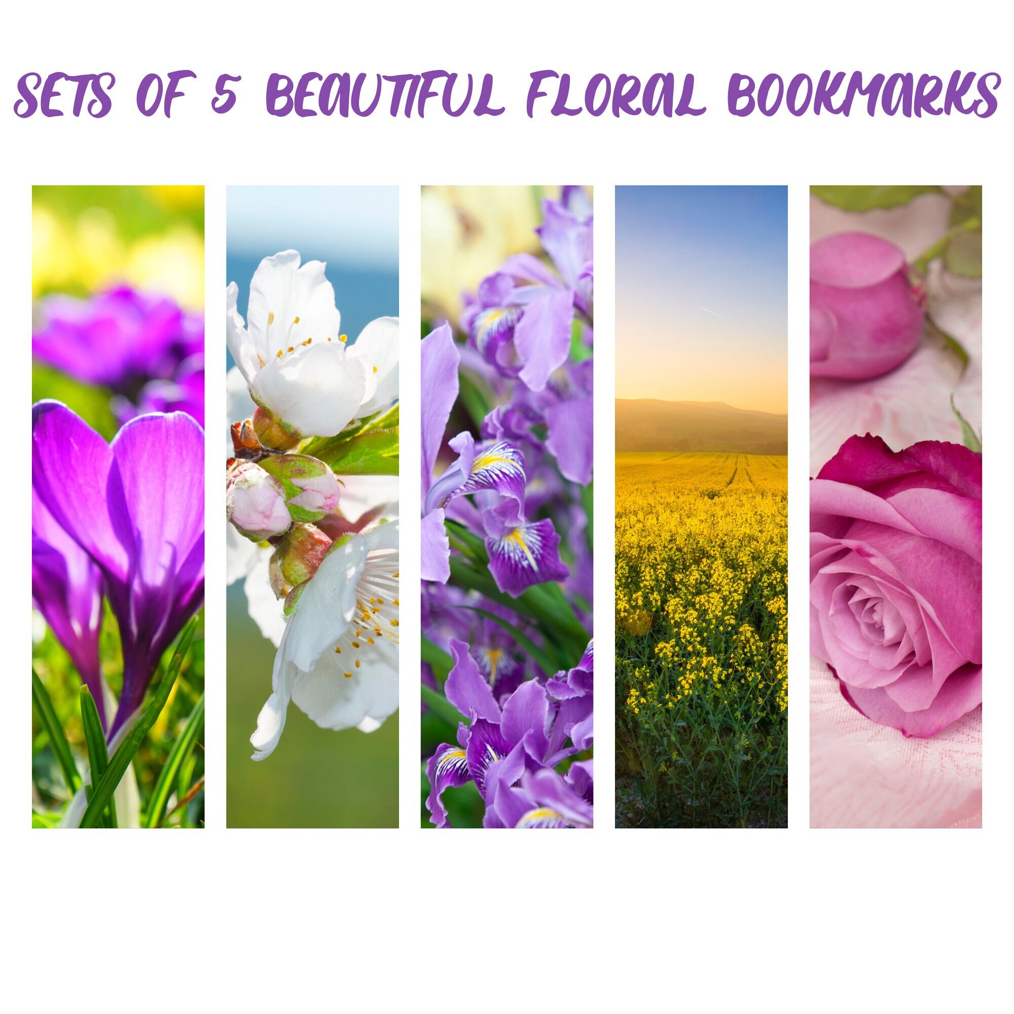 Printable Bible Verse Bookmarks, Floral Bookmarks, Christian, Flowers ...