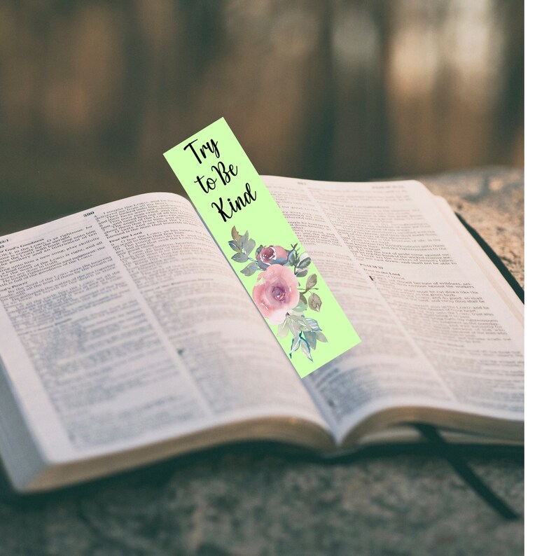 Inspirational Floral Bible Bookmarks, Set of 4 (physical Product) - Etsy